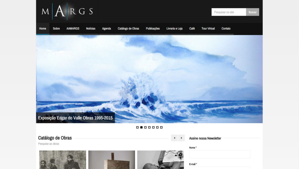 Entregamos o novo site do MARGS – Museu de arte do Rio Grande do Sul ...